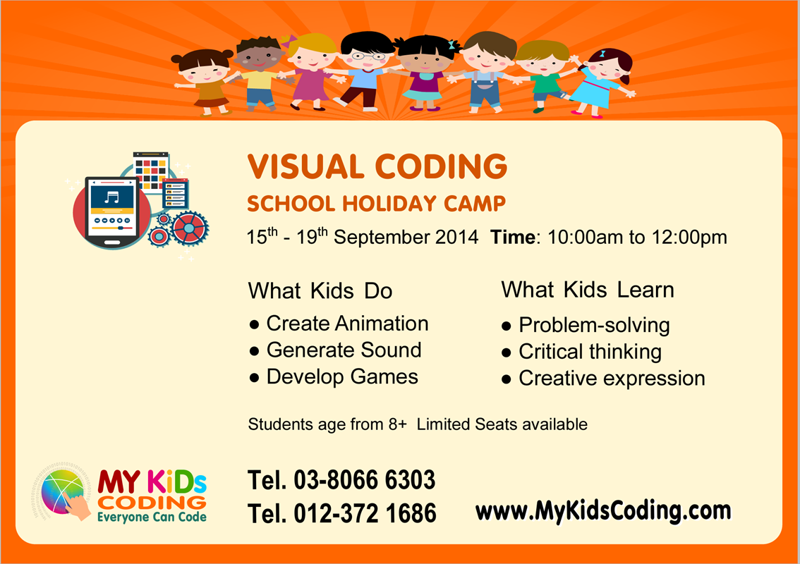 Coding For Kids Malaysia: Visual Coding, Coding For Kids, Holidays Camp ...