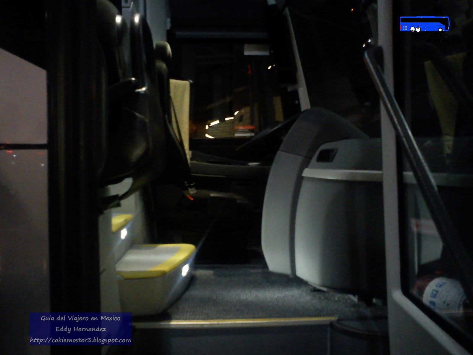 Viajando en un autobus nuevo de ADO