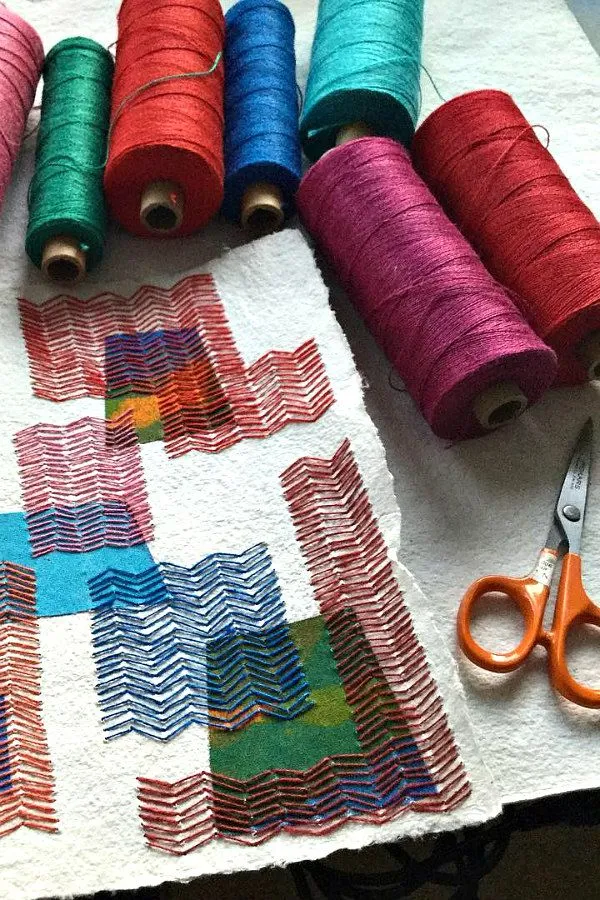 Modern Stitching on Paper - Karin Lundström