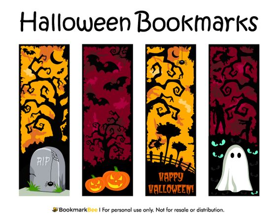 Imprimolandia: HALLOWEEN BOOKMARKS