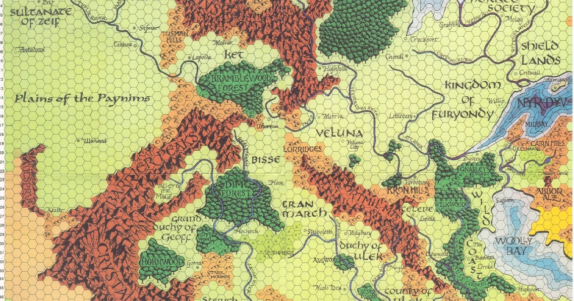 Maps of Greyhawk: West and East Flanness