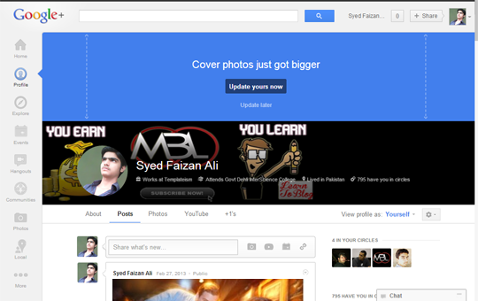 Google+ Launches New Design With Larger Cover Photos and Local Reviews ...