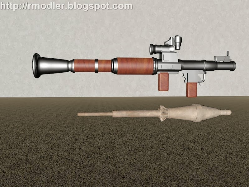 3d Modeling & Game development: 3d model of RPG-7V antitank grenade ...