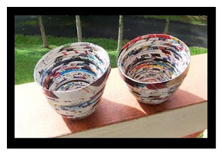 CRAFT IN THE COUNTRY: Rolled Paper Bowls