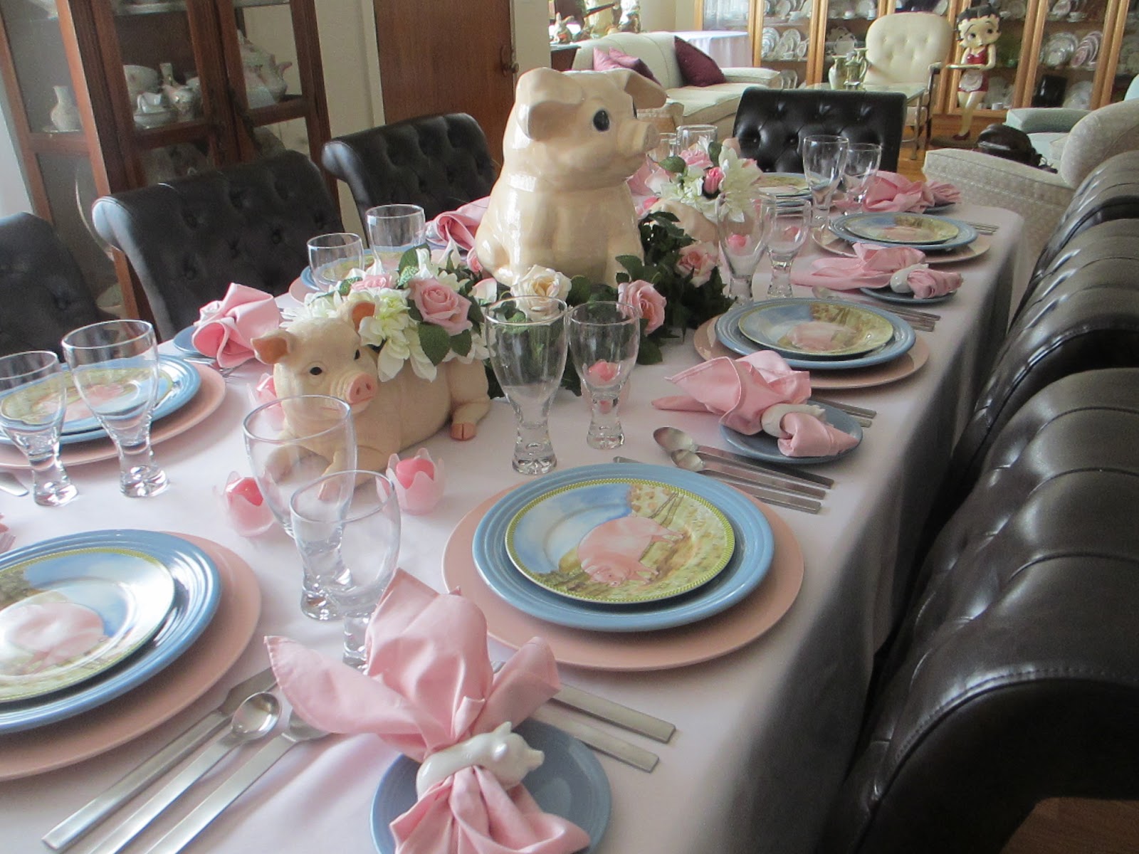 The Welcomed Guest: Celebrating National Pig Day Tablescape