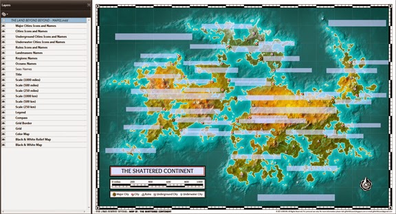 Frugal GM Review: The Shattered Continent Map - Frugal GM