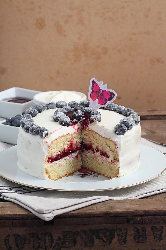 Gâteau aux myrtilles