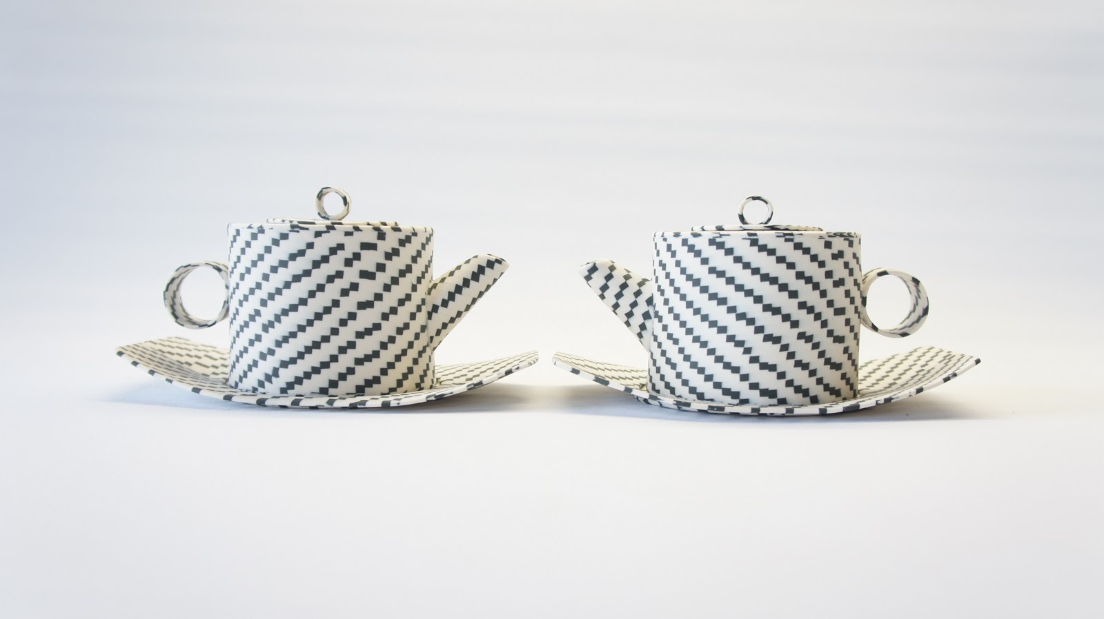 Mandy Cheng Porcelain Nerikomi : Collection 'Illusion' - teapots and ...