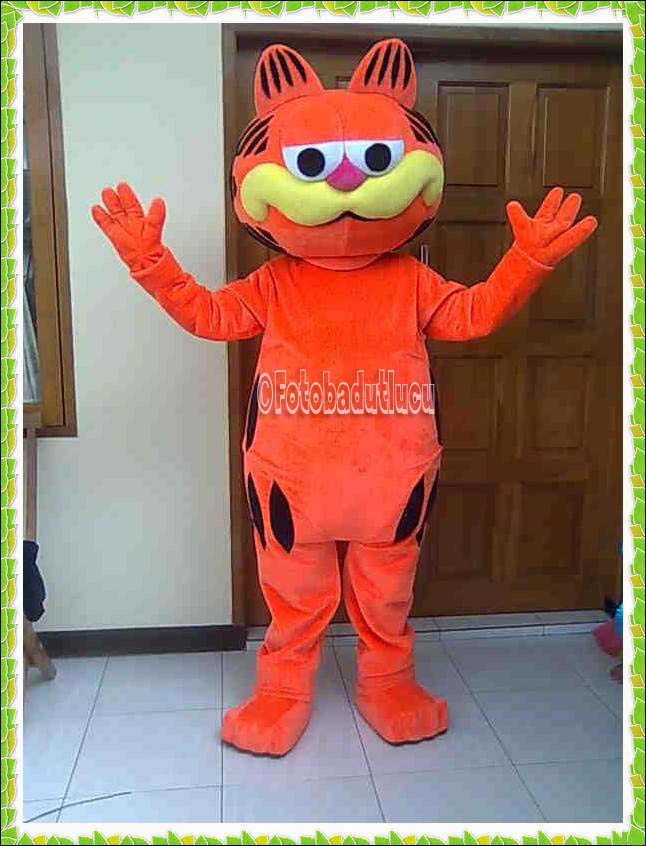 Jual Kostum Badut Garfield Kucing Pemalas