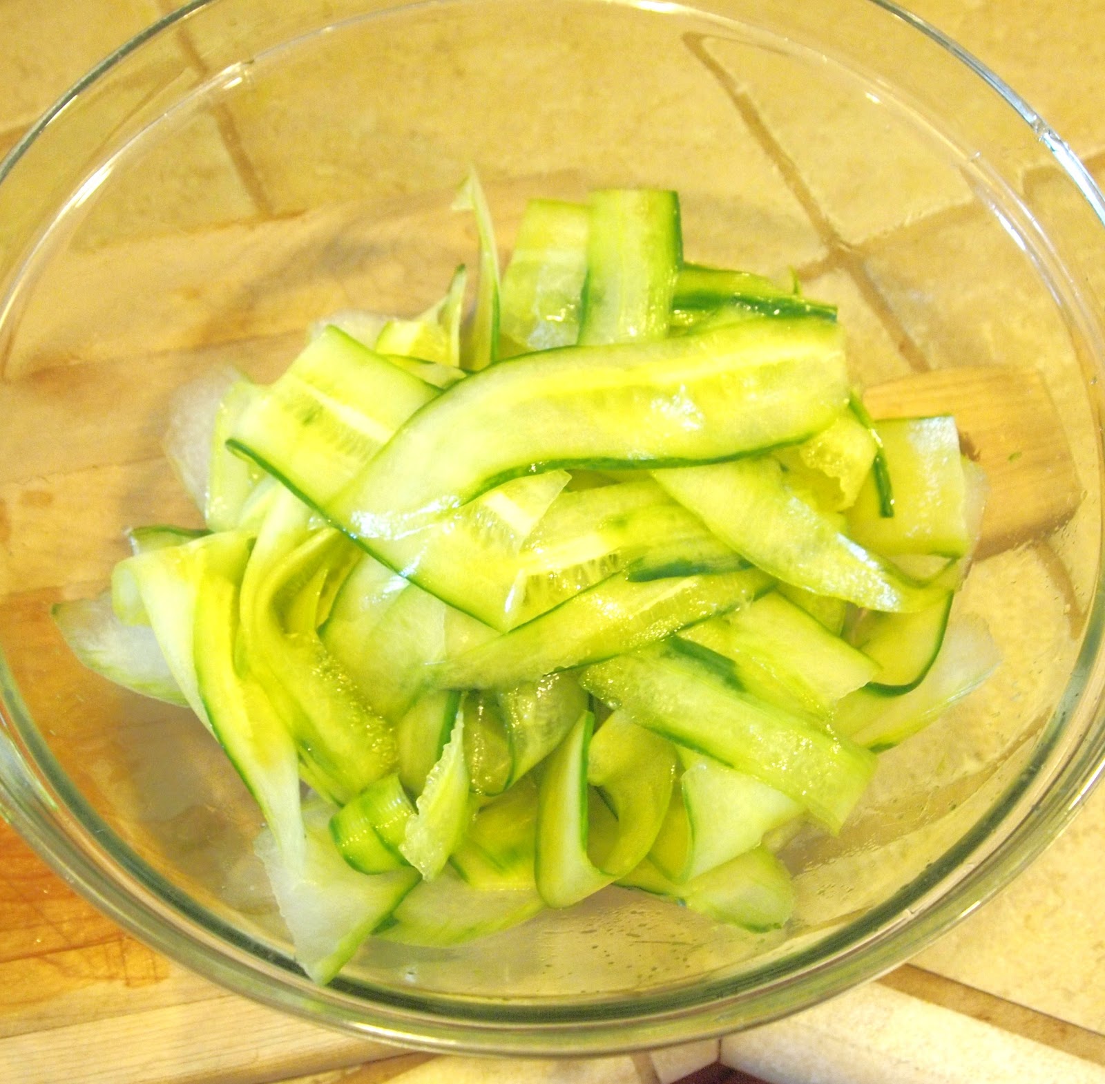 The Alchemist: Cucumber Ribbon Salad and A Thousand Cranes Party