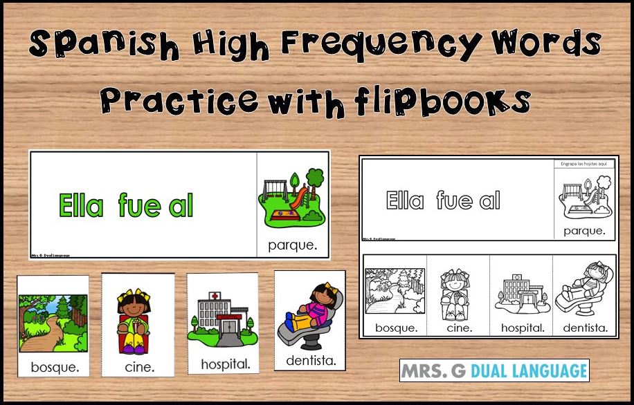 Activities to Practice Spanish High Frequency Words | Mrs. G Dual Language