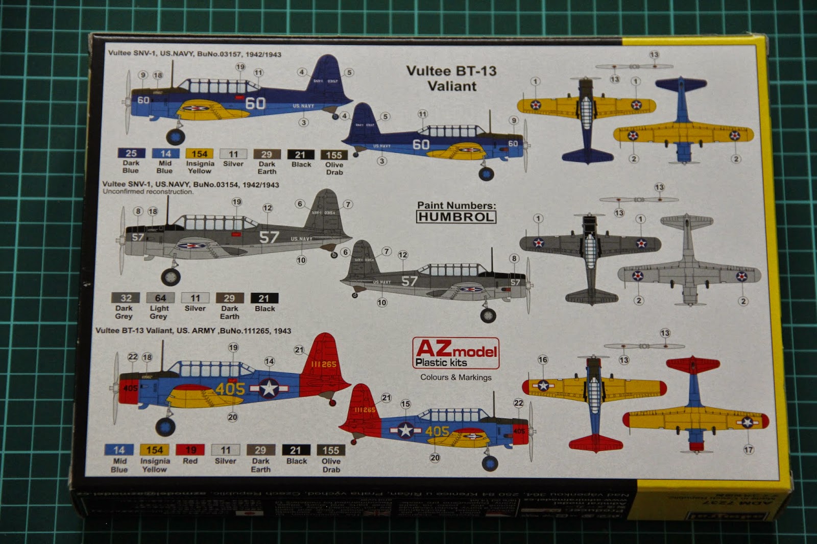 Admiral 1/72 Vultee SNV-1 Valiant(BT-13) (ADM 7237) - DetailScaleView
