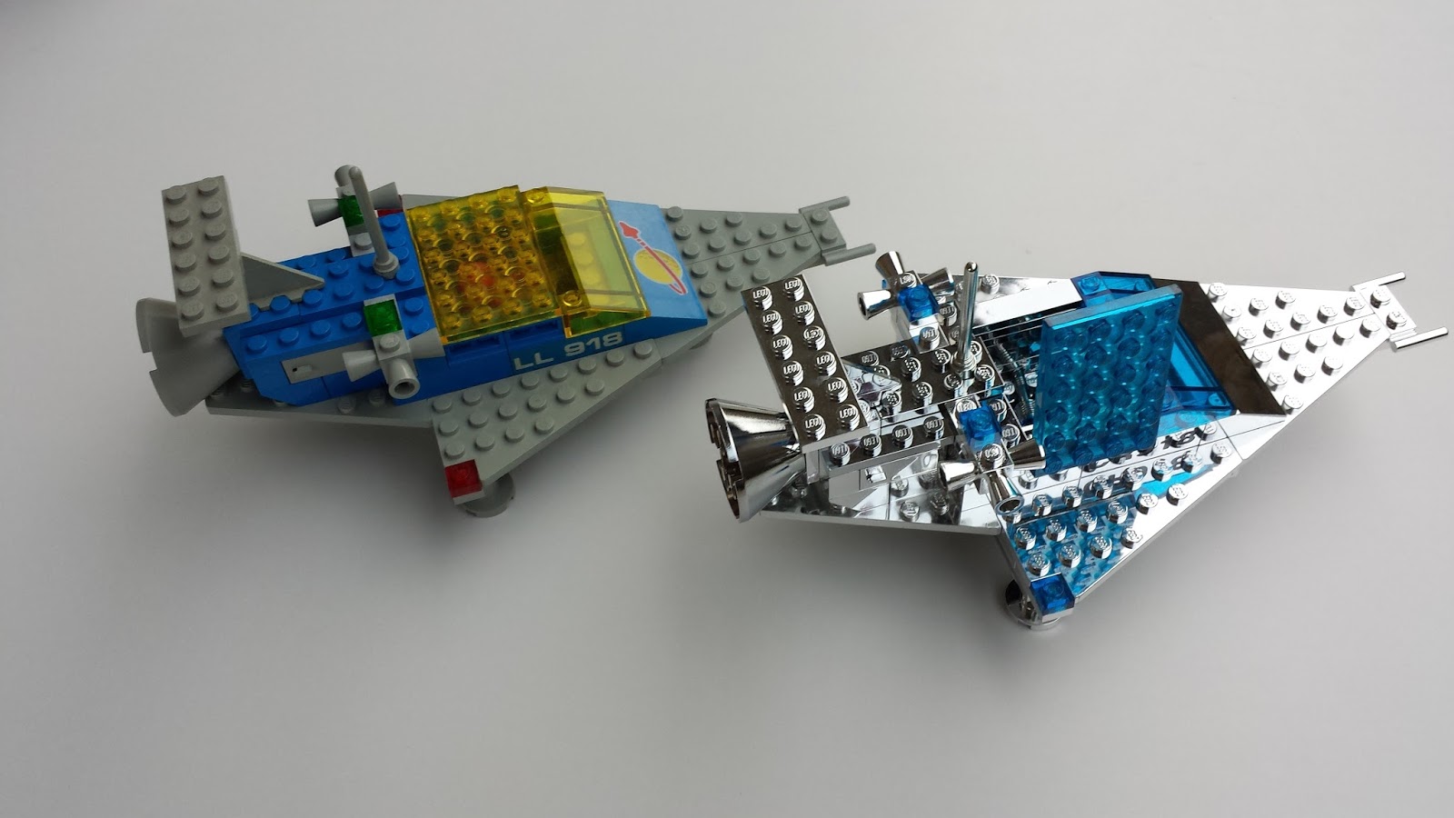 AddictedToStyrene: Lego - Set 918 rebuilt in Chrome