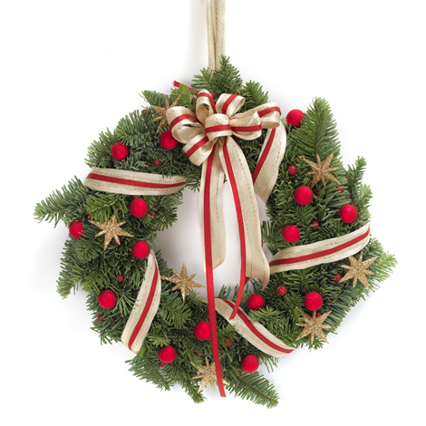 Rosa drömmar: Vacker julkrans