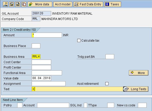 SAP - FICO MODULE LEARNING: Credit Memo Postings