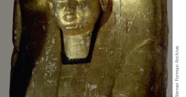 Egipto en imagenes: The lid of the coffin of Queen Ahhotep.