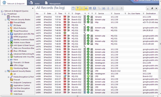 My Check Point CCSA Journal: Check Point SmartView Tracker