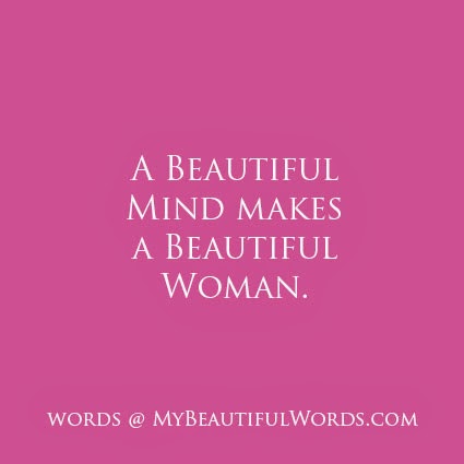 My Beautiful Words.: A Beautiful Mind...