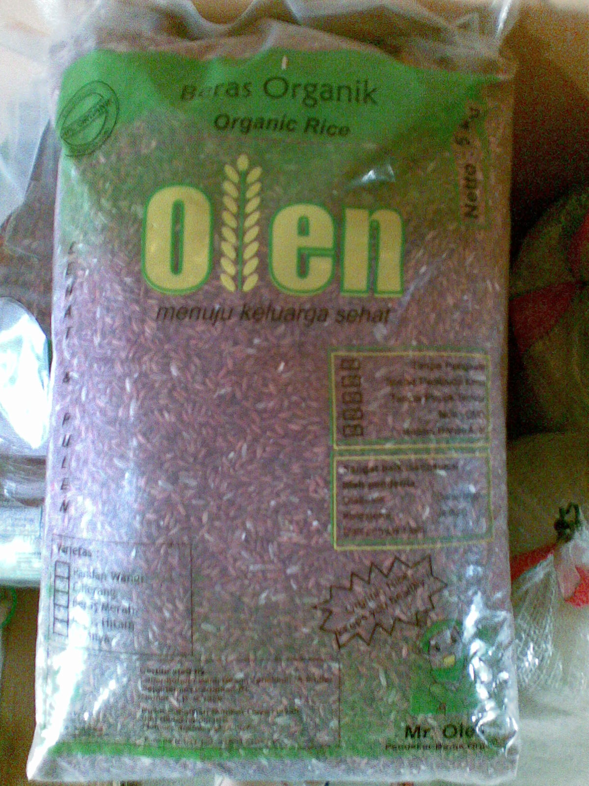 ZAMRUD BLOK S: BERAS MERAH CAP OLEN