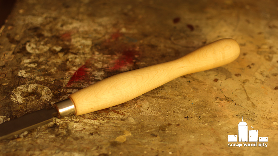 scrap wood city: How to make a DIY wood turning side scraper
