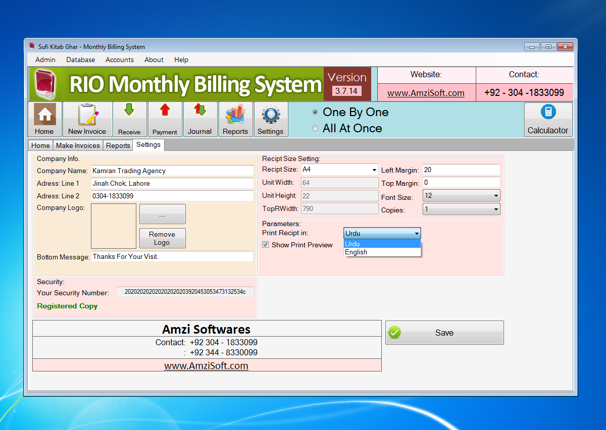 RIO Monthly Billing System - V3.7.14.0.1 - Periodically Billing and ...