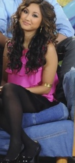 Celebrity Legs and Feet in Tights: Brenda Song`s Legs and Feet in Tights 2