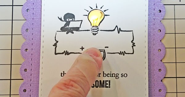 How to make light up mini ninja card | 永研クラフト実験室 ~eiken craft laboratory~