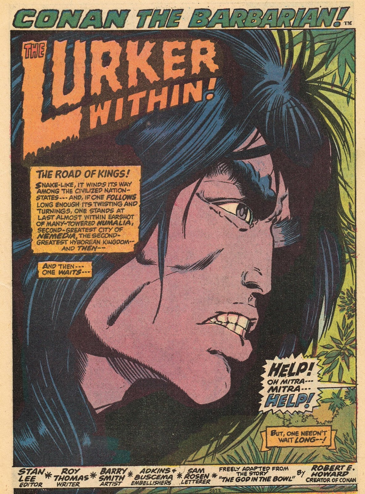 Cap'n's Comics: Conan #7 Splash by Barry Smith