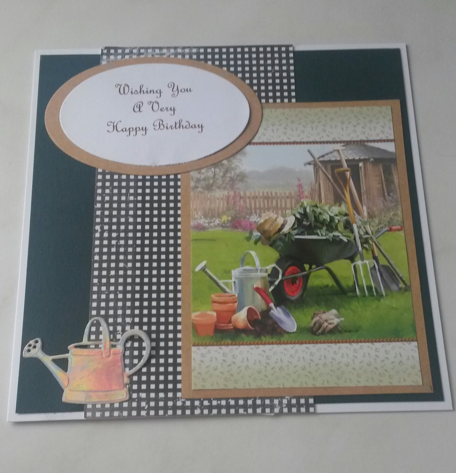 Cards made by Beckie: Gardening Birthday card