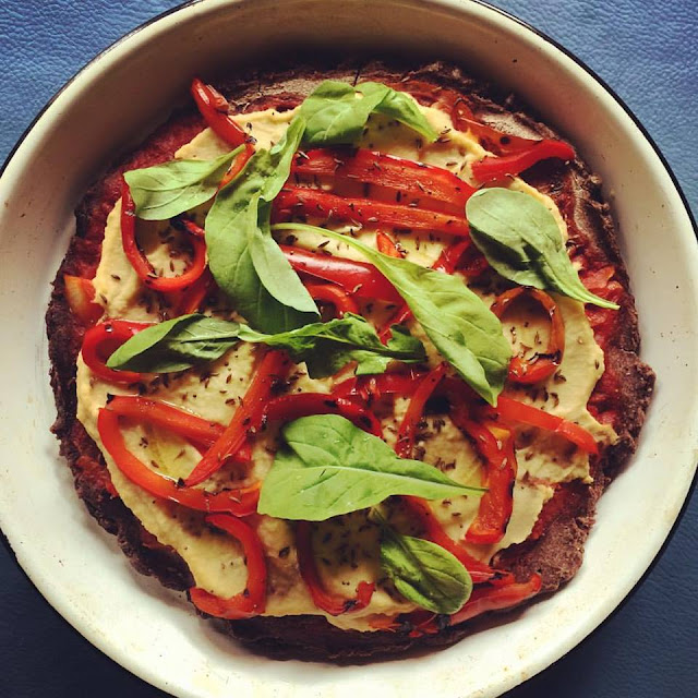 Easy and Happy Food: Teff pizza. Pizza de Teff.