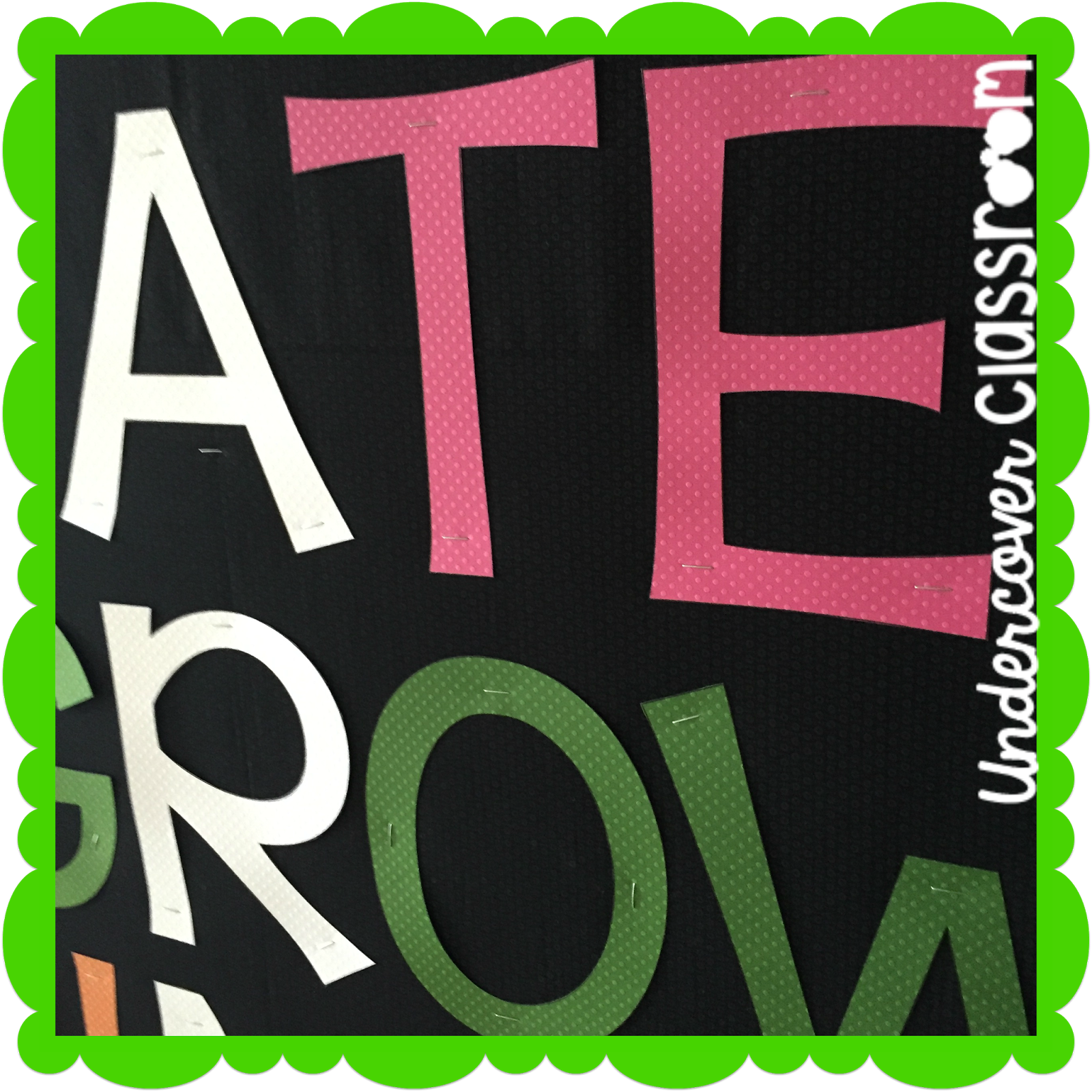 Growth Mindset Bulletin Board - Undercover Classroom