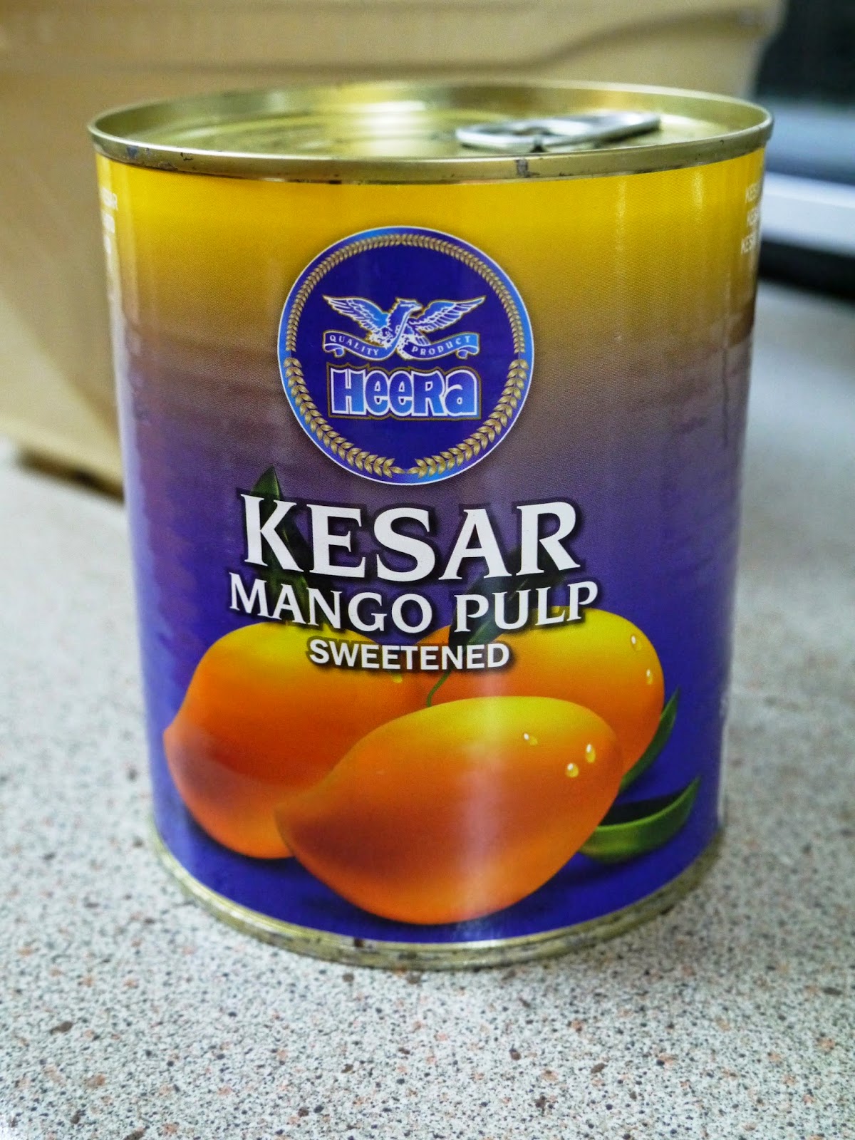 This Muslim Girl Bakes: No-Machine Mango Swirl Ice Cream