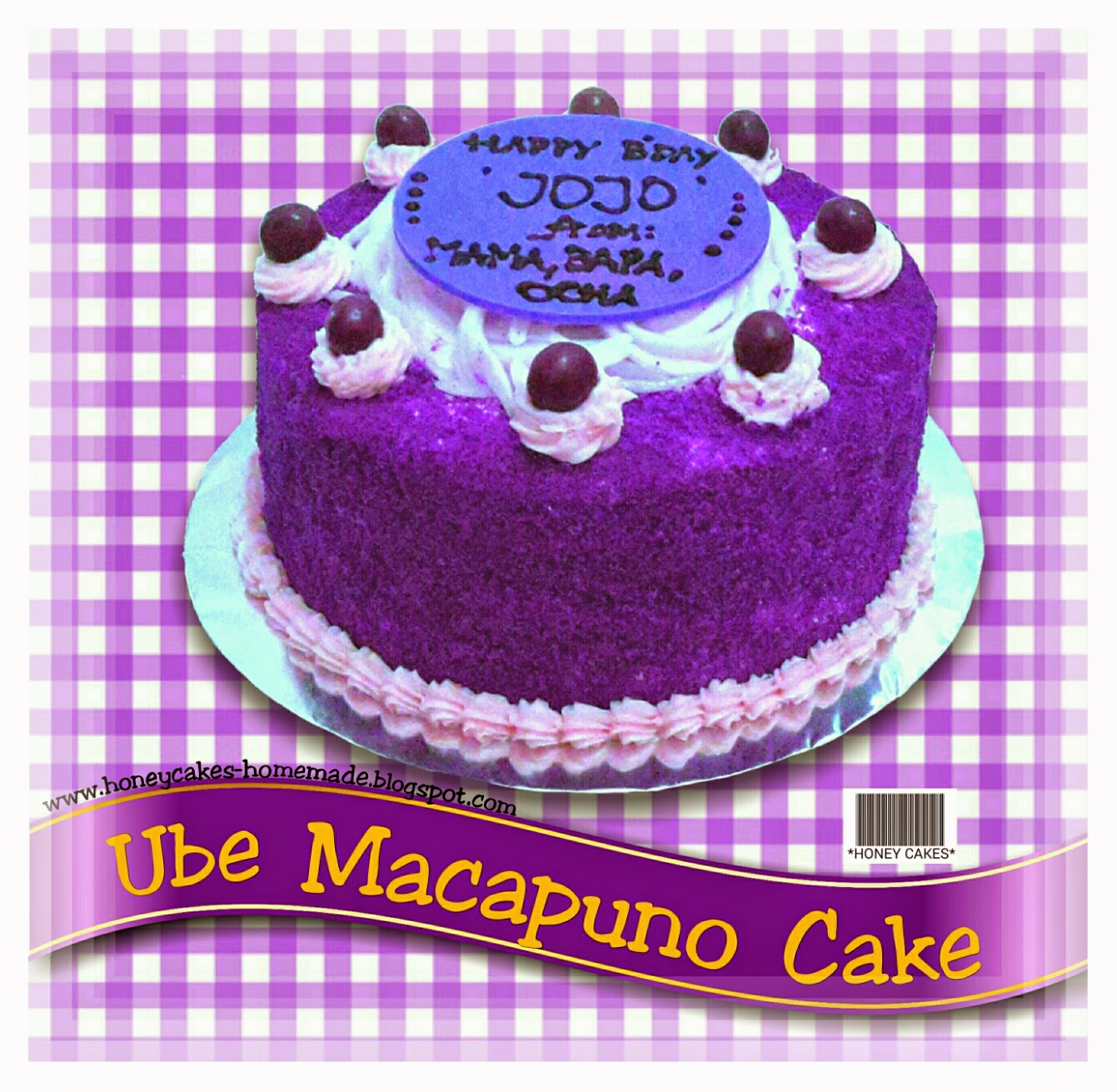 HONEY CAKES: Ube Macapuno Cake