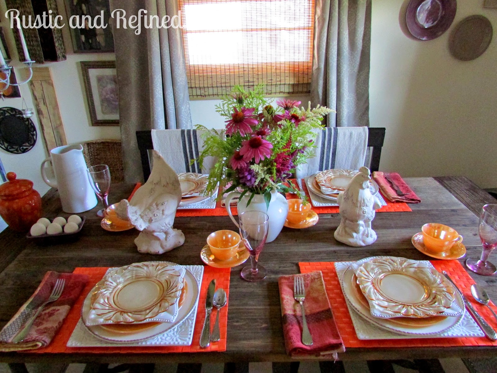 Summer Breakfast Tablescape | Rustic & Refined