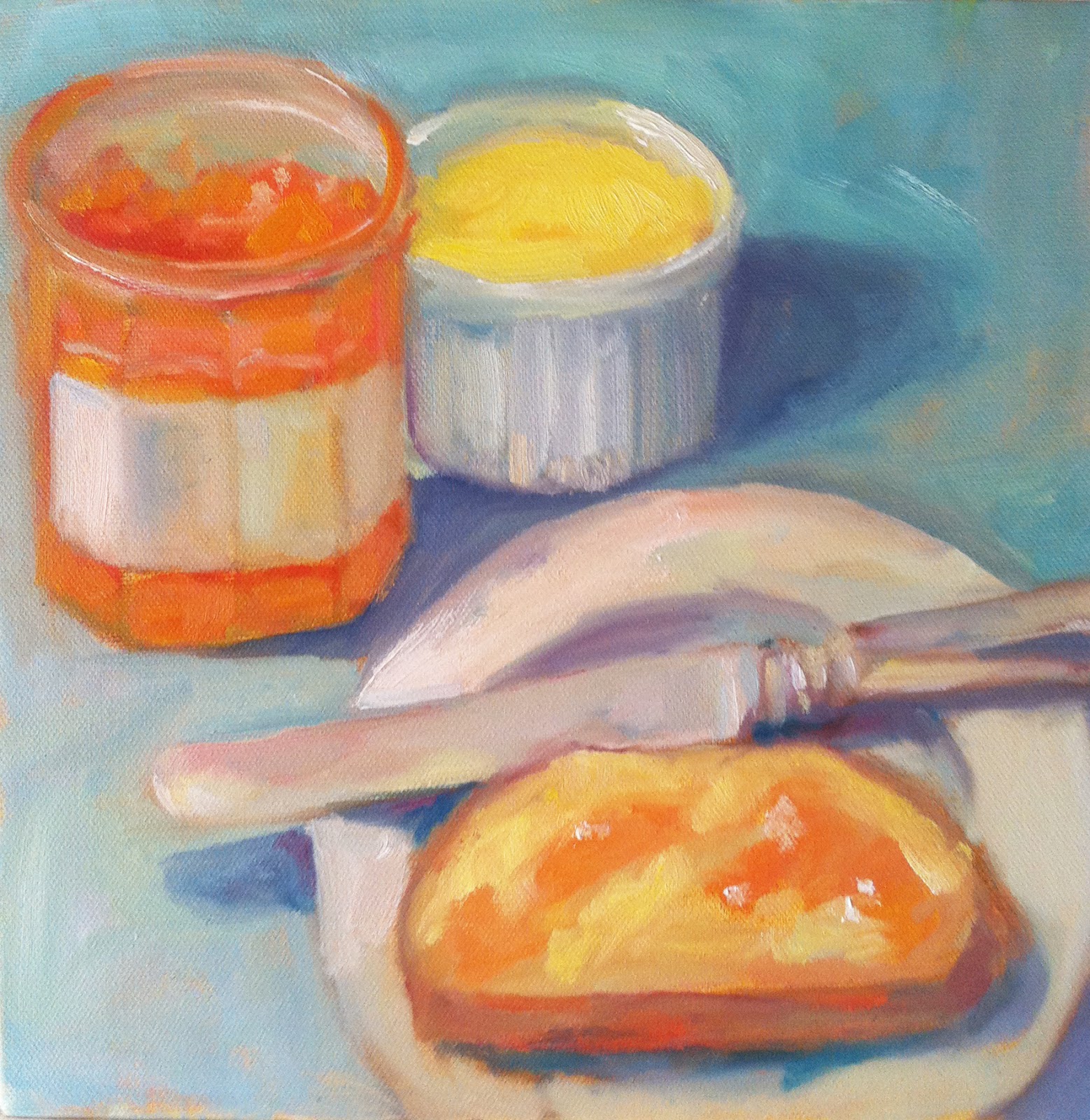 mary michaela murray: Breakfast painting