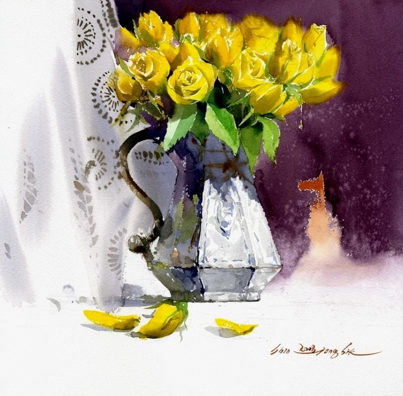 Shin Jong Sik | Watercolor painter | Tutt'Art@ | Pittura * Scultura ...