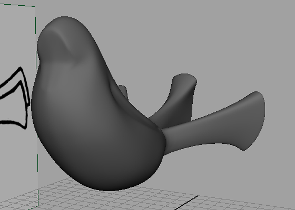 Shahbir's Artwork and Other Things: Final Project part 11: Bird 3D Model