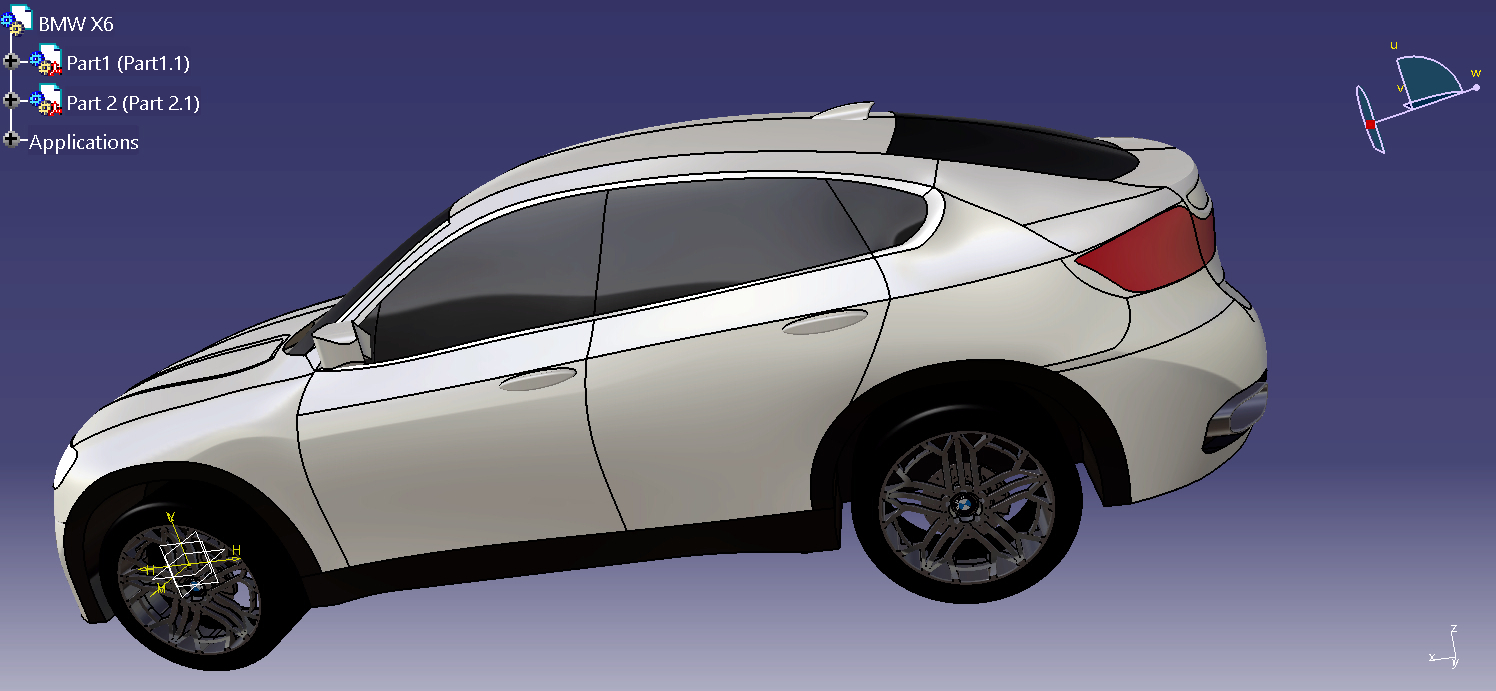 Make Your Own Projects: CATIA V5 R20 - BMW X6 Surface Modeling