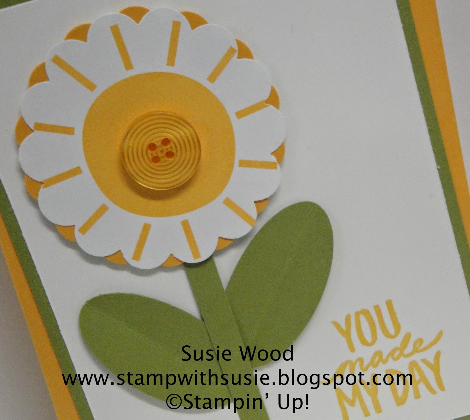 Stamp with Susie: A cute flower card!