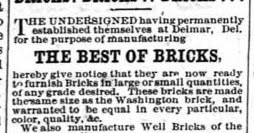 Delmar Historical And Art Society: 1880 ad