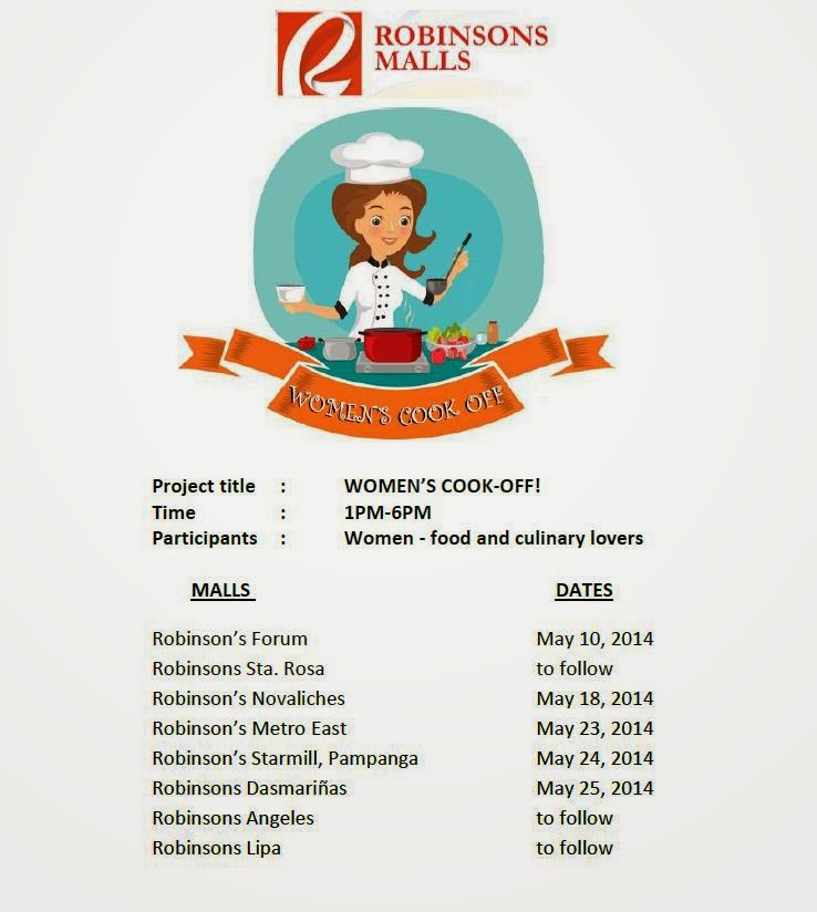 Women's Cook-Off at Robinsons Malls ~ Wazzup Pilipinas News and Events
