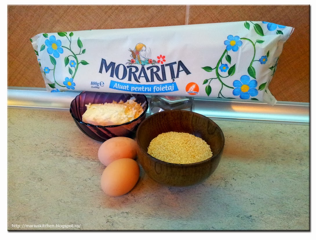 Marius' Kitchen: Pateuri cu branza (din foietaj)