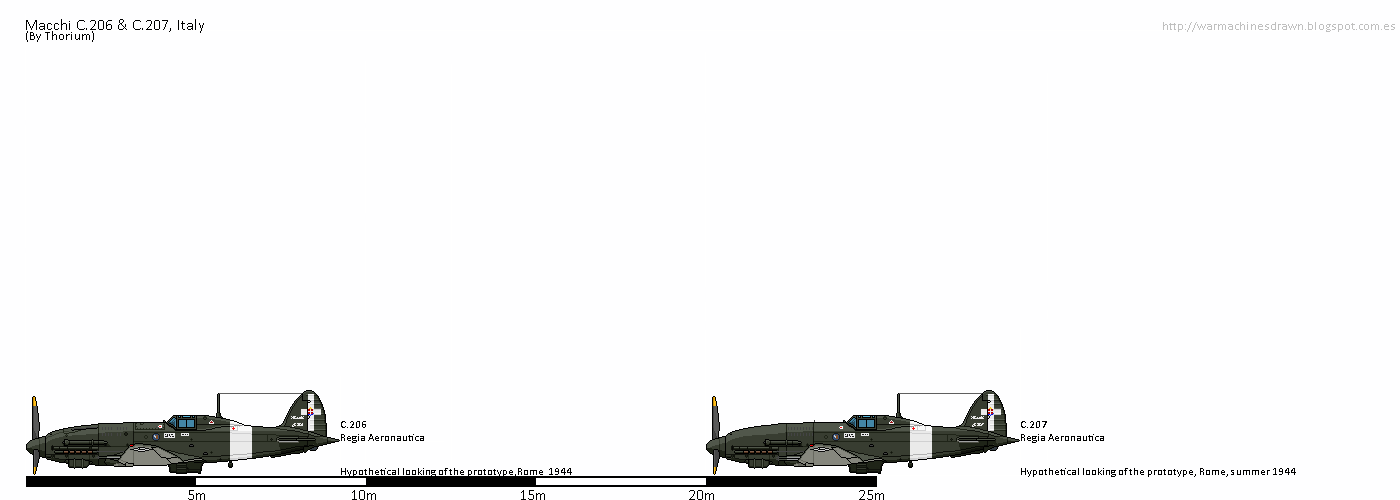 War Machines Drawn: Macchi C.206 & C.207