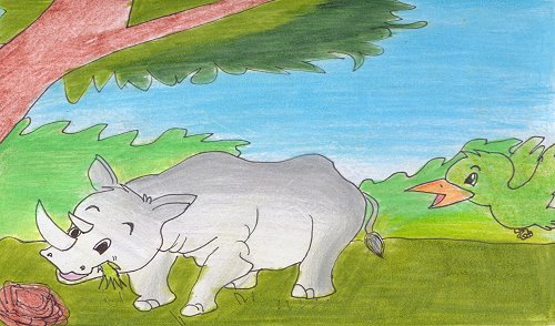 นิทานภาษาอังกฤษแปลไทย (FUNNY FABLES): นิทานอีสปเรื่องฝูงนกกับแรดใจร้าย ...