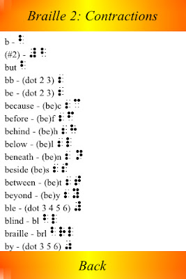 Braille*Is*Amazing: Single-Letter Contractions