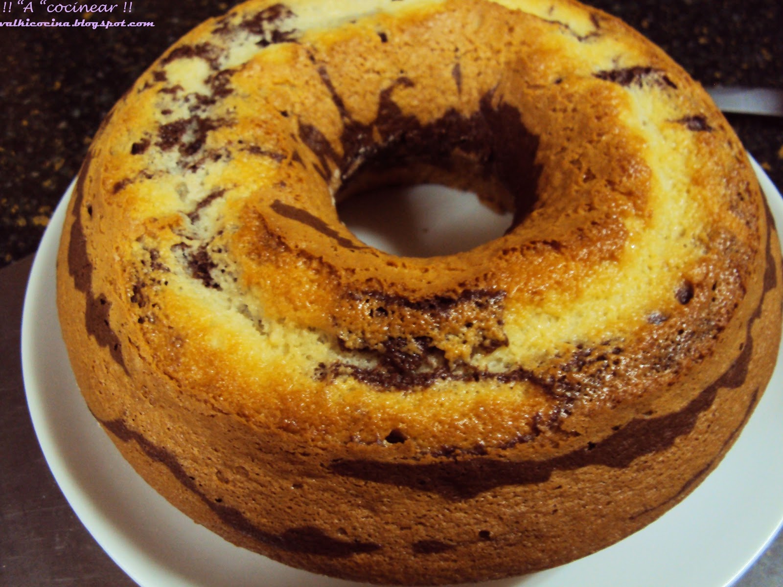 BIZCOCHO MARMOLADO O CEBRA | ¡¡A COCINEAR!! Recetas valkicocina.com