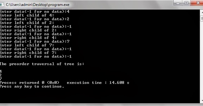 Teachers C Program To Create A Binary Tree Using Recursion Linked Representation
