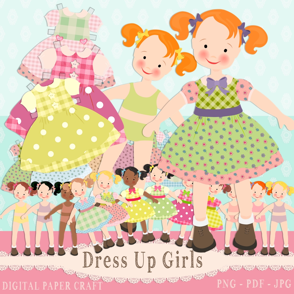Digital Paper Craft: DIGITAL PAPER DOLLS