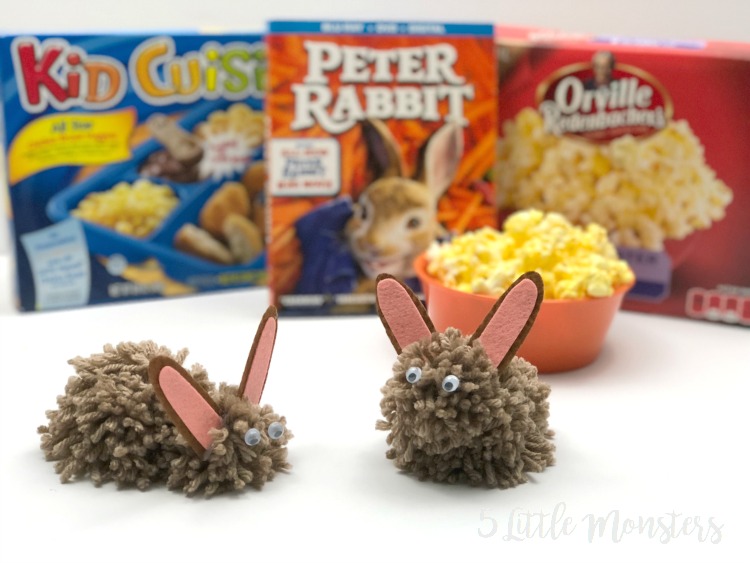 5 Little Monsters: Peter Rabbit Pom Pom Bunnies