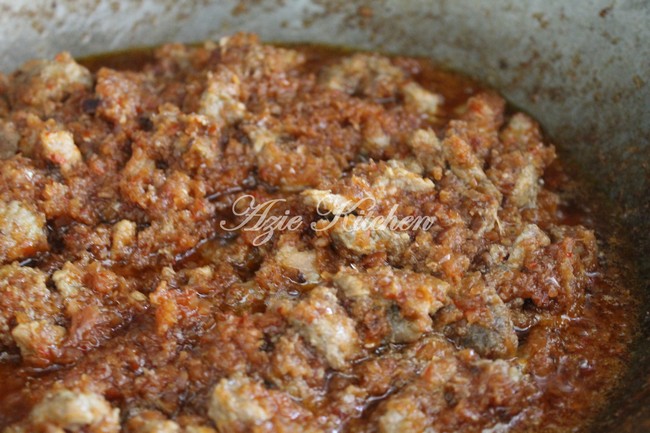 Rendang Daging Perak Buat Hidangan Pagi Raya - Azie Kitchen
